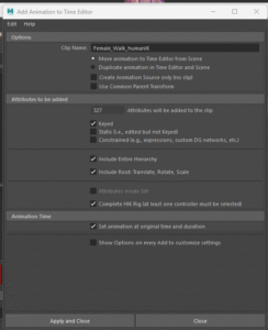 【Maya】HumanIKモーションをクリップ化！TimeEditorで動きを組み合わせてみよう！